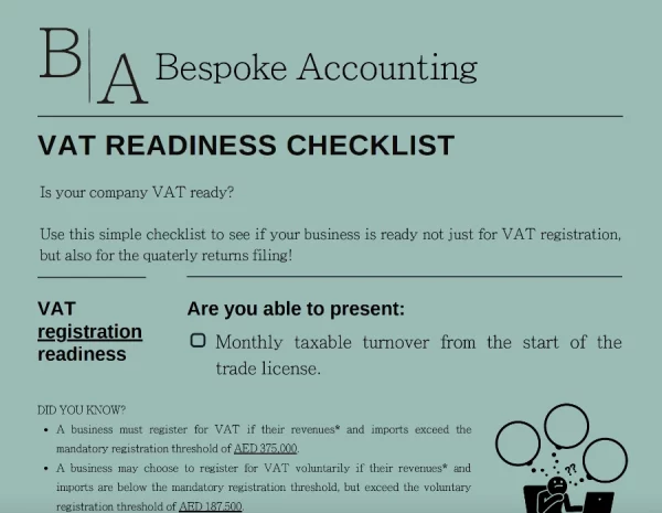 VAT readiness checklist - Bespoke Accounting